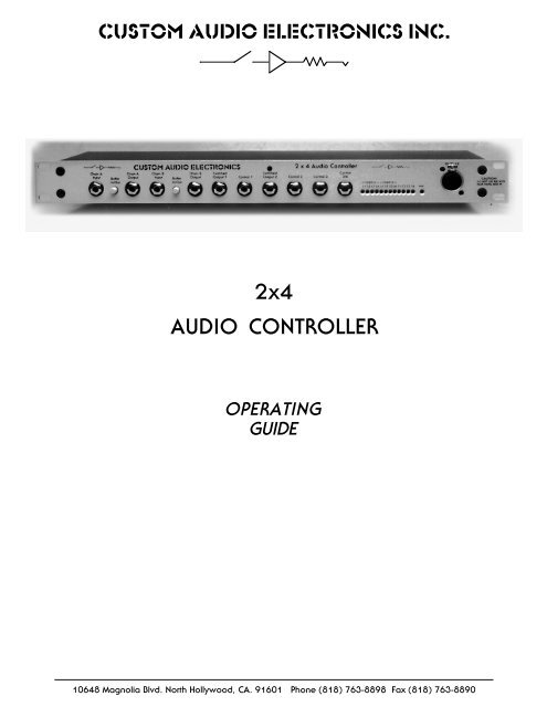 2x4 Audio Controller - Custom Audio Electronics