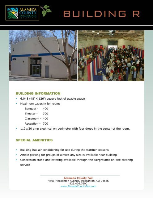 BUILDING R - the Alameda County Fairgrounds