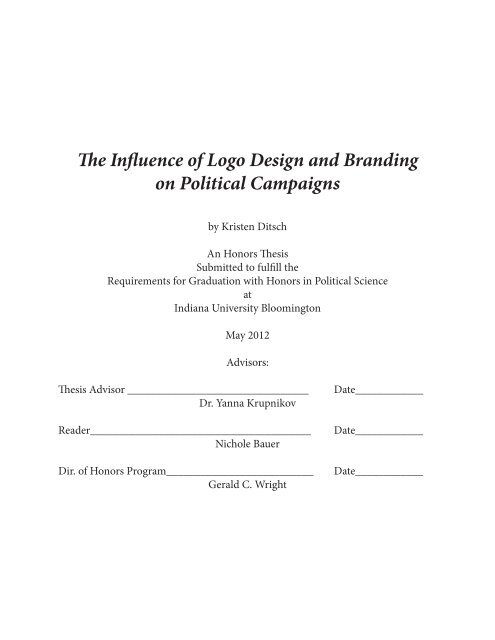 The Influence of Logo Design and Branding on Political Campaigns