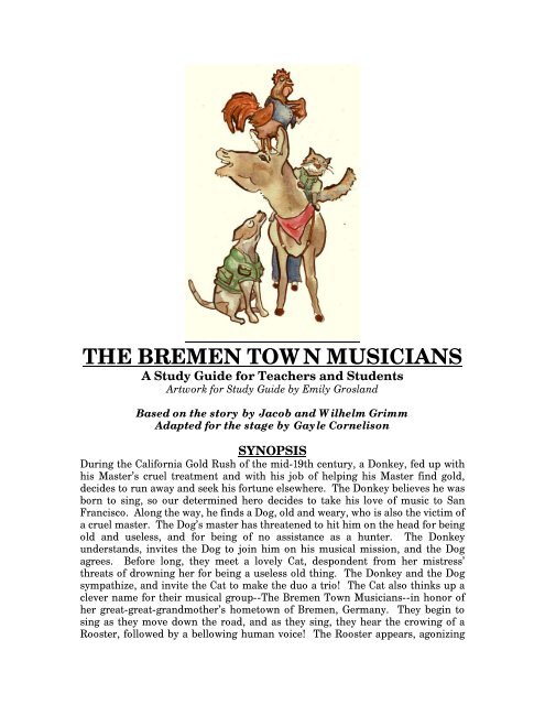 THE BREMEN TOWN MUSICIANS