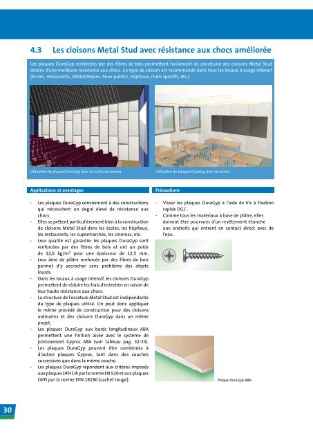 4.3 Les cloisons Metal Stud avec rÃ©sistance aux chocs ... - Gyproc