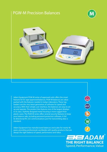 PGW-M Precision Balances - Adam Equipment