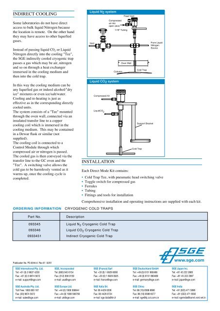 INDIRECT COOLING Some lab