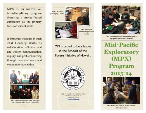 An Overview of MPX [.pdf] - Mid-Pacific Institute