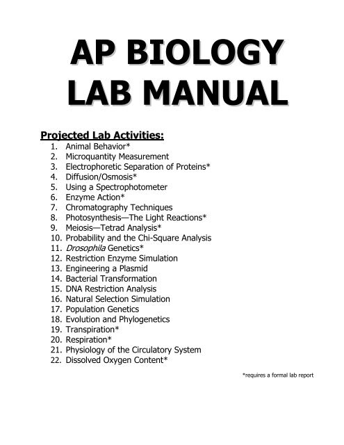  How To Write A Bio Lab Report How To Write A Successful AP Biology Lab Report With Example 
