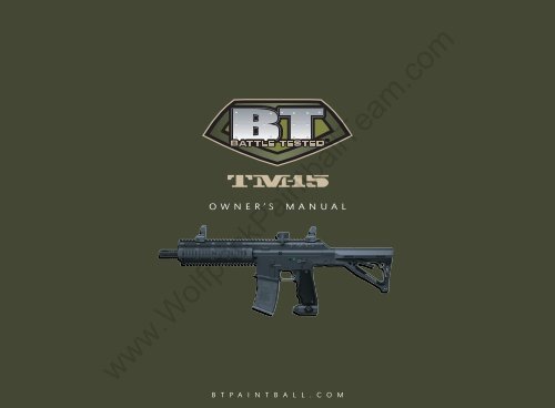 BT TM-15 Manual - Wolfpack Paintball Team