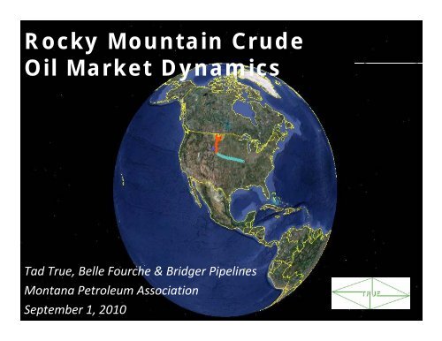 Tad True, Vice President, Bridger and Belle Fourche Pipeline