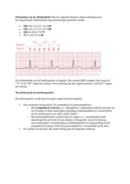 2.Hartfrequentie Hoe vaak