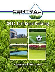 TURF SEED CATALOG LOCATIONS - Central Turf & Irrigation Supply