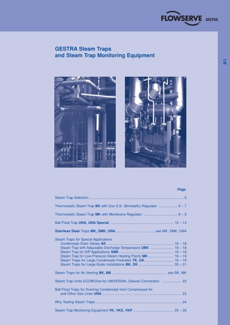 GESTRA Steam Traps and Steam Trap Monitoring Equipment