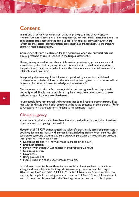 64 Content Infants and sm