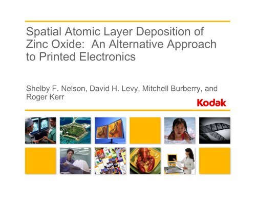 Spatial Atomic Layer Deposition of Zinc Oxide: An Alternative ...