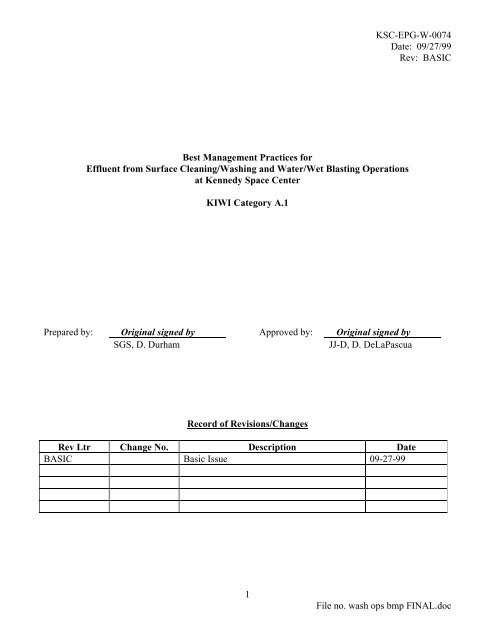 BMP format - Environmental Program at KSC - NASA