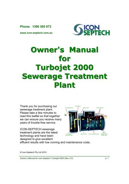 Turbojet Owner's Manual - Icon-Septech