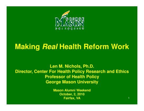 Download Len Nichols' Powerpoint from the meeting