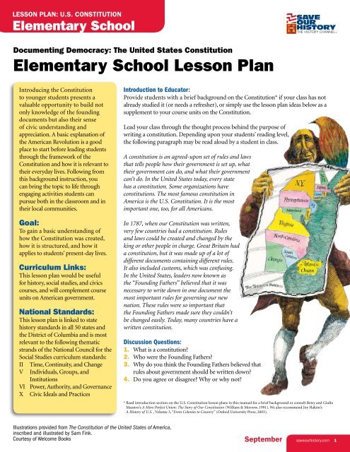 Elementary School Lesson Plan
