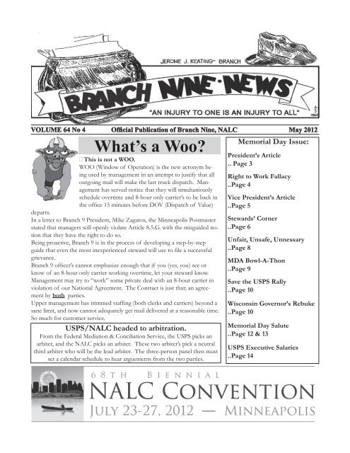 What's a Woo? - Branch 9 NALC