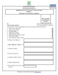 FORM 2 [See Rule 10] Form of Application for Learner's License To ...