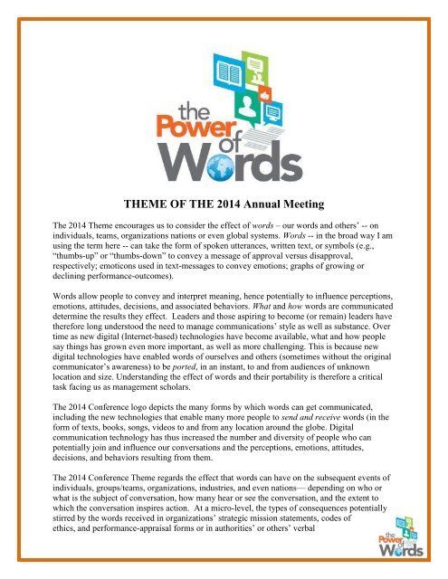 The Power Of Words Academy Of Management the-power-of-words-academy-of-management