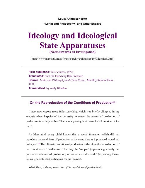 Althusser - ISA - Richard Curtis