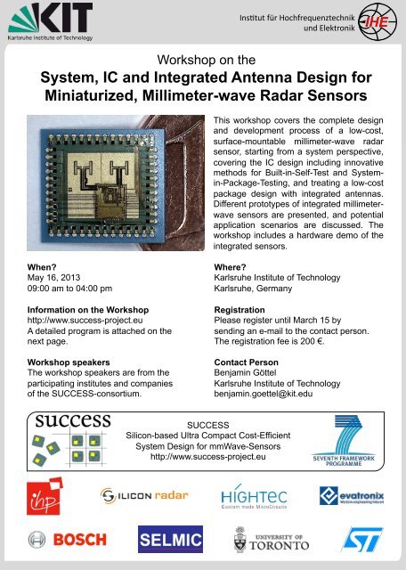 System, IC and Integrated Antenna Design for ... - SUCCESS
