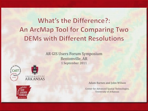 ArcMap Tool for Comparing Digital Elevation Models (DEM)
