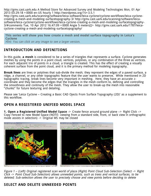 Workflow Cyclonefeed Geospatial Modeling And Visualization 