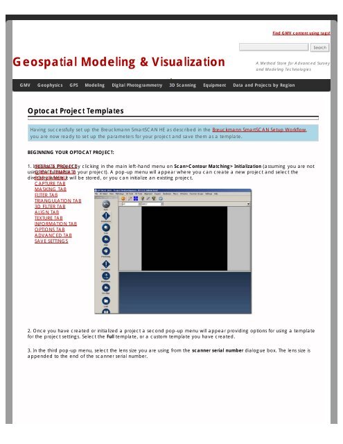 Optocat Project Templates | Geospatial Modeling & Visualization