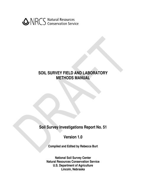 SOIL SURVEY FIELD AND LAB