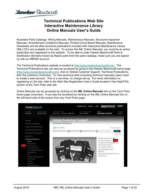 Technical Publications Web Site Interactive Maintenance Library ...