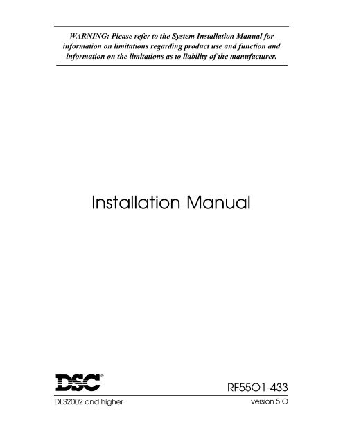 Dsc 433 Alarm Keypad Manual