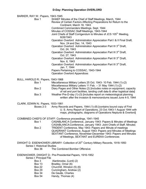Map Final Overlord Plan D Day: Planning Overlord Subject Guide