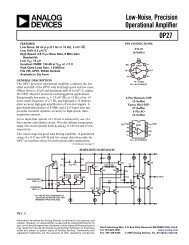 OP27 Low-Noise, Precision Operational Amplifier Data Sheet (Rev. C)