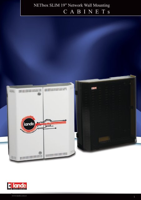 19” NETbox SLIM Wall Mounting Cabinets Pdf View - LANDE