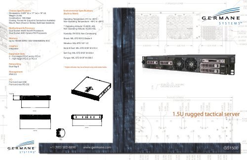 1.5U rugged tactical server - Germane Systems