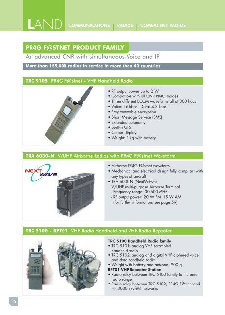 LAND COMMUNICATIONS RADIO