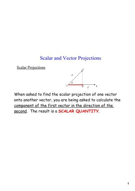 Vector Projection Component