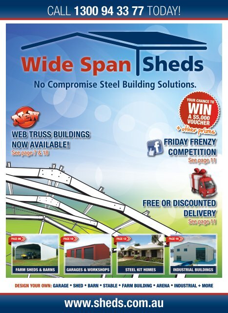 Wide Span Sheds and Rural Steel Buildings - Fatcow