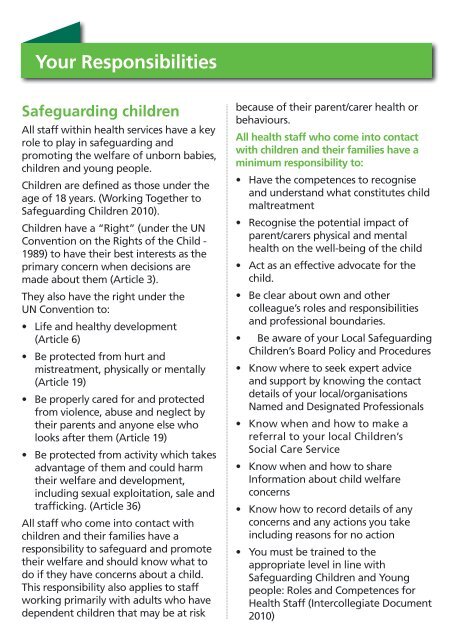 Your Responsibilities