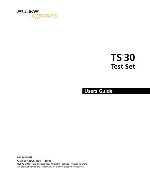 TS30 Manual - Datacomtools