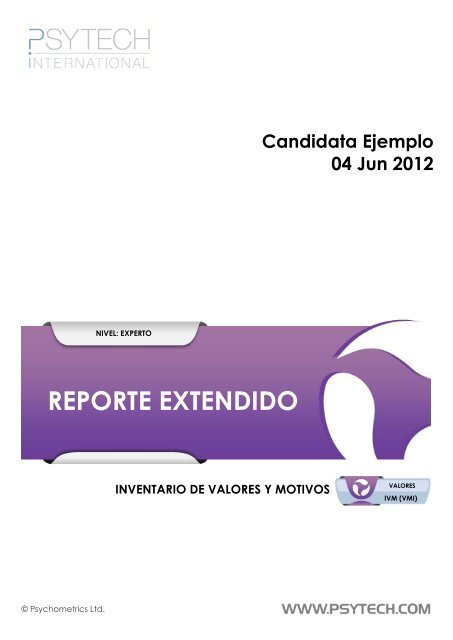 REPORTE EXTENDIDO