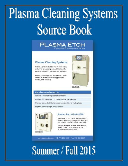 Plasma cleaning systems
