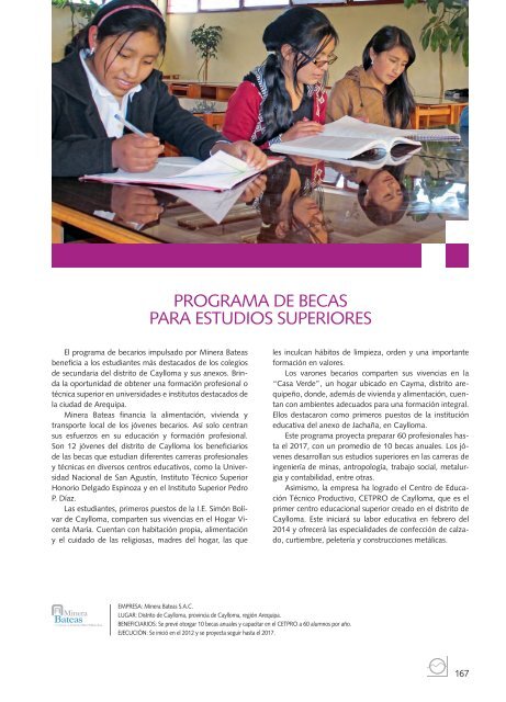 PROGRAMA DE BECAS PARA ESTUDIOS SUPERIORES