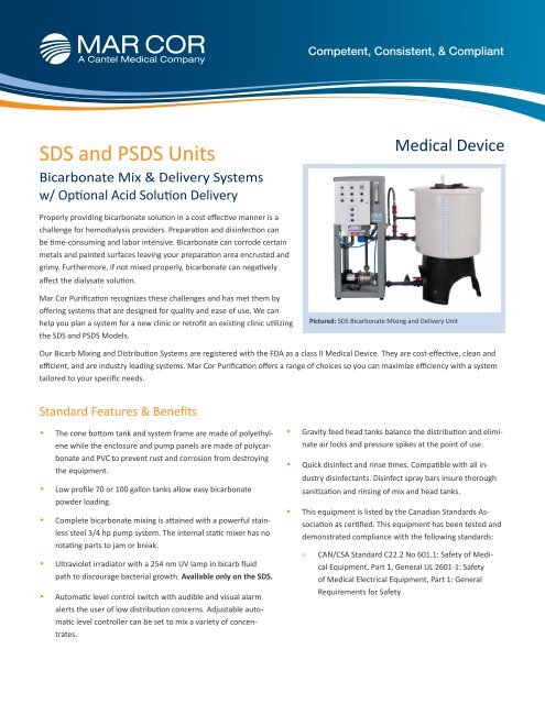 SDS Bicarb Systems™ - Mar Cor Purification