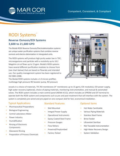 RODI Systems™ - Mar Cor Purification