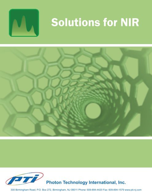 Solutions for NIR - Photon Technology International