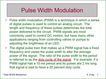 Pulse-Width-Modulation Magazines