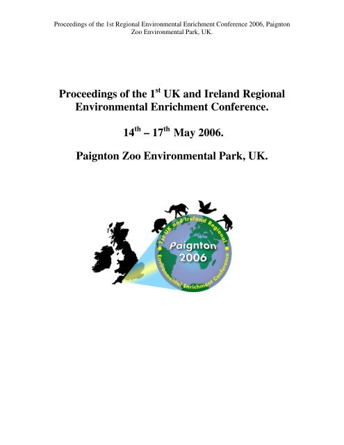 17 May 2006. Paignton Zoo Environmental - The Shape of Enrichment