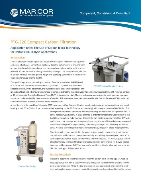 PTG-520 Compact Carbon Filtration - Mar Cor Purification