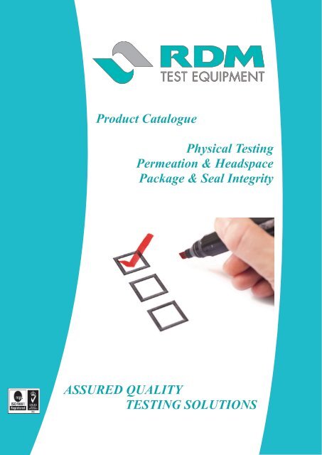 Download Shortform Product Catalogue as .pdf - RDM Test Equipment